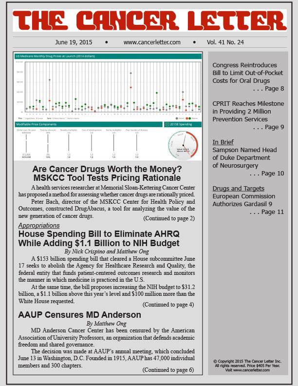 Issue 24 - The Cancer Letter