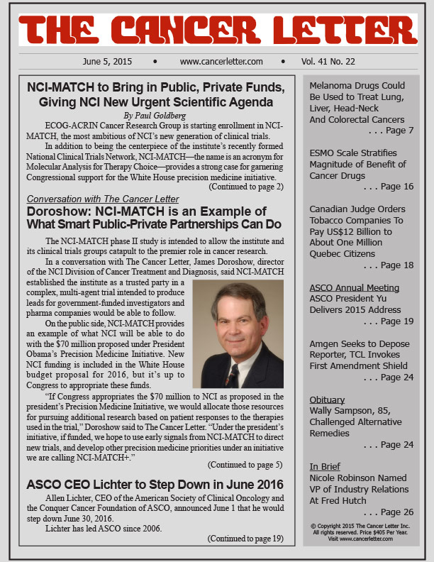 Issue 22 - The Cancer Letter