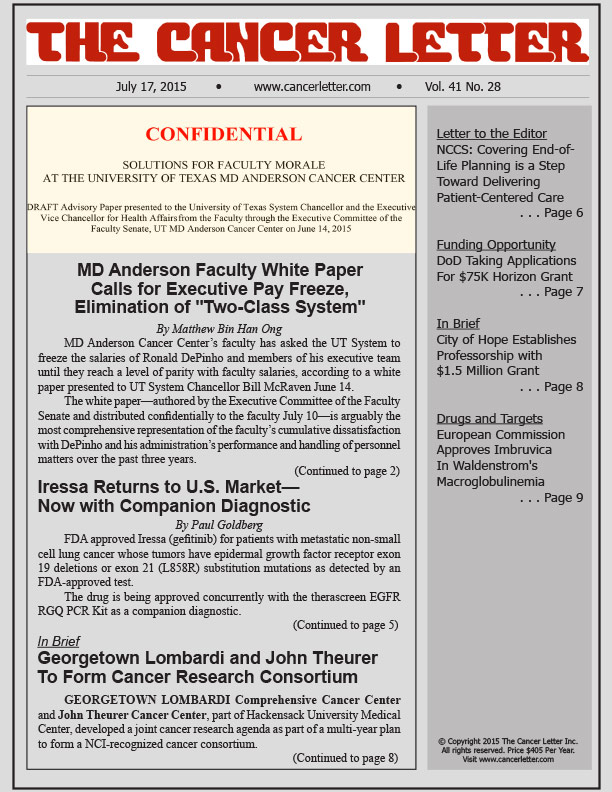Issue 28 - The Cancer Letter