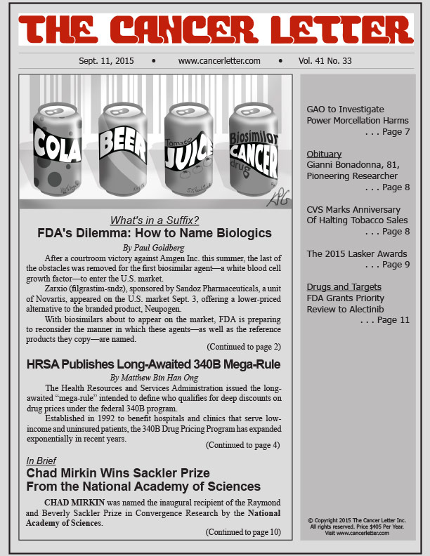 Issue 33 - The Cancer Letter