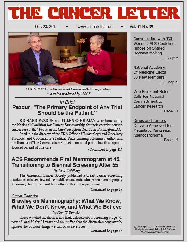 Issue 39 - The Cancer Letter