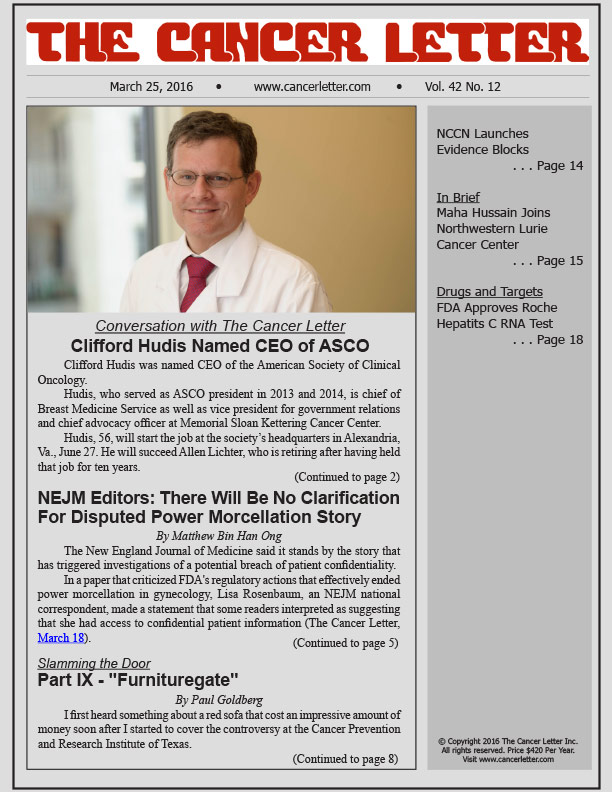 Issue 12 - The Cancer Letter