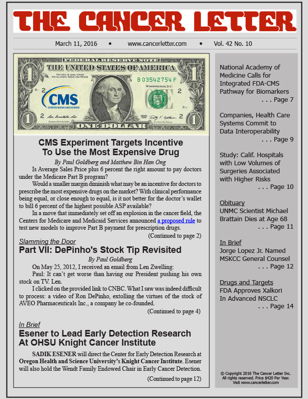 Issue 10 - The Cancer Letter