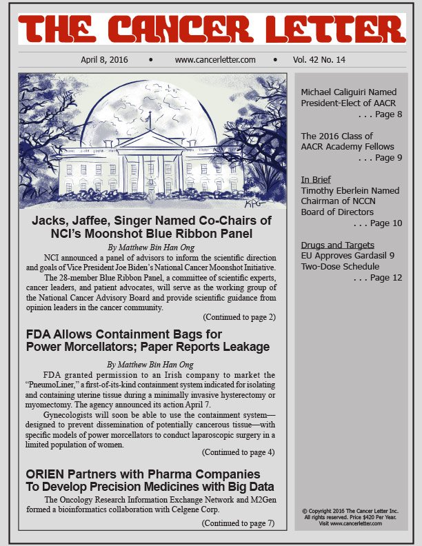 Issue 14 - The Cancer Letter