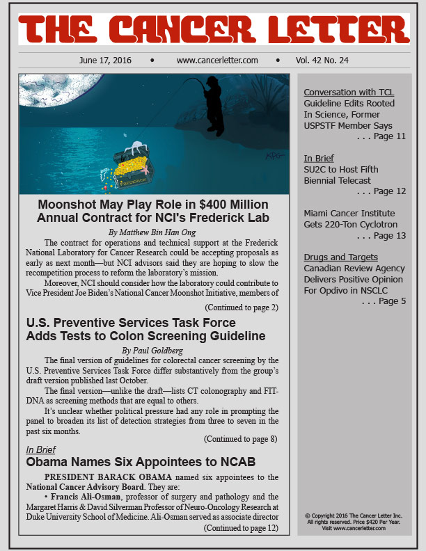 Issue 24 - The Cancer Letter