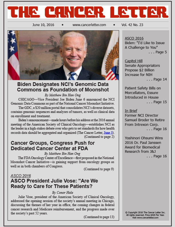 Issue 23 - The Cancer Letter