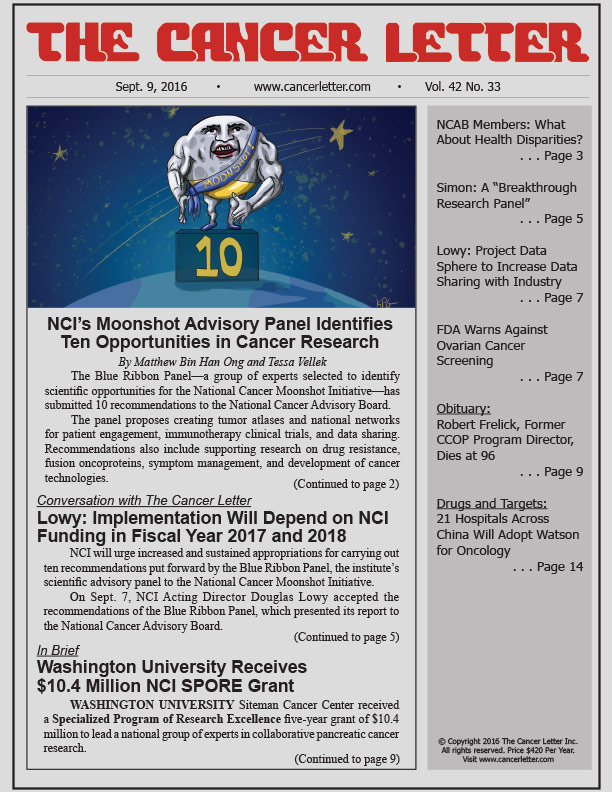 Issue 33 - The Cancer Letter