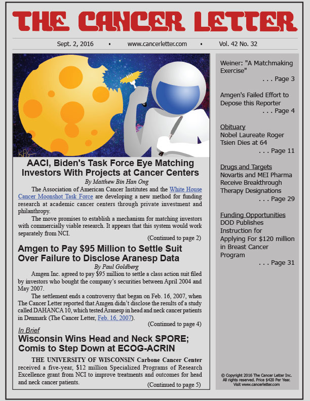 Issue 32 - The Cancer Letter