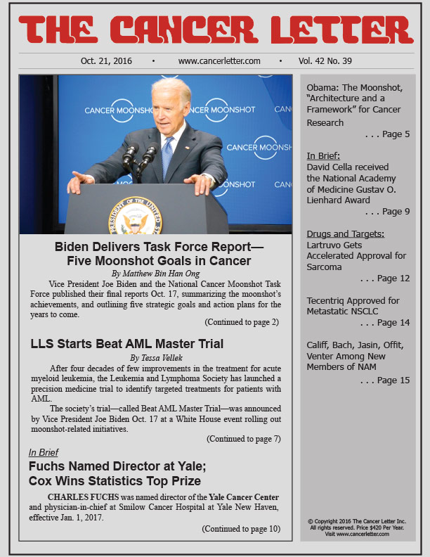 Issue 39 - The Cancer Letter