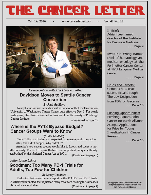 Issue 38 - The Cancer Letter