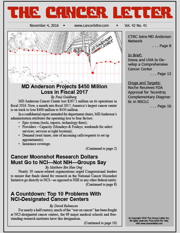 Issue 41 - The Cancer Letter