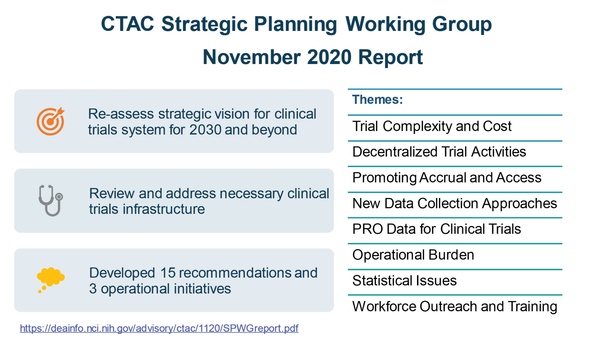 A brief report sets forth a “new normal,” lets NCI start to streamline ...