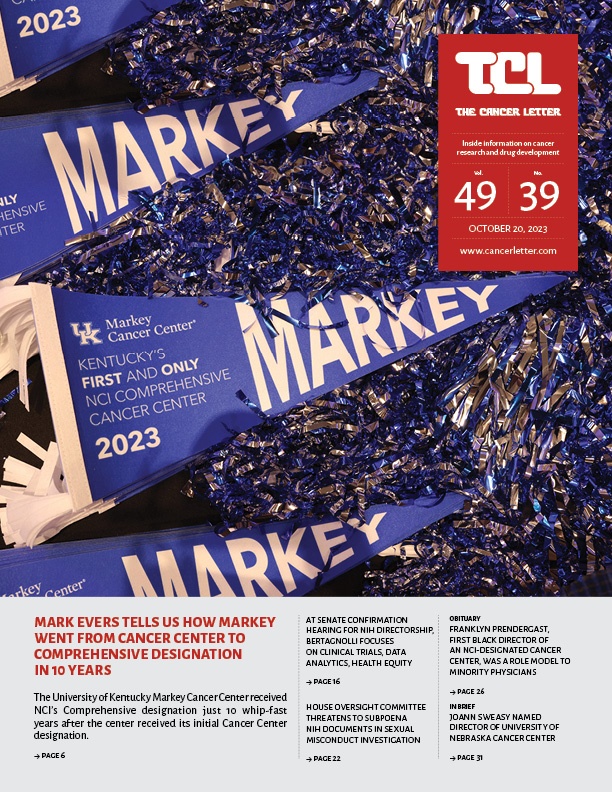 Issue 39 - The Cancer Letter