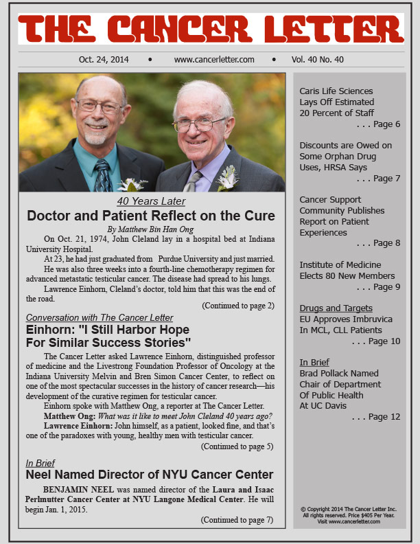 Issue 40 - The Cancer Letter