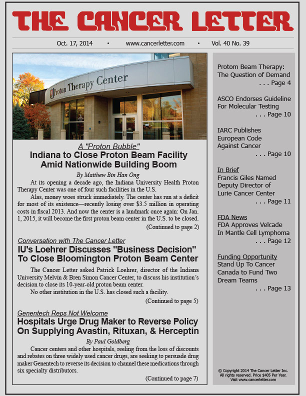 Issue 39 - The Cancer Letter