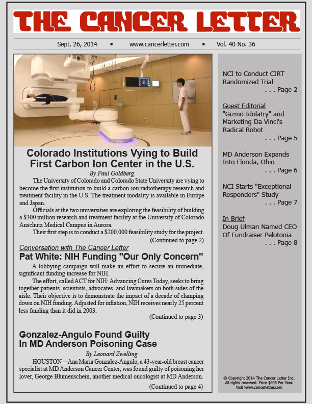 Issue 36 - The Cancer Letter