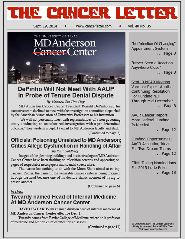 Issue 35 - The Cancer Letter