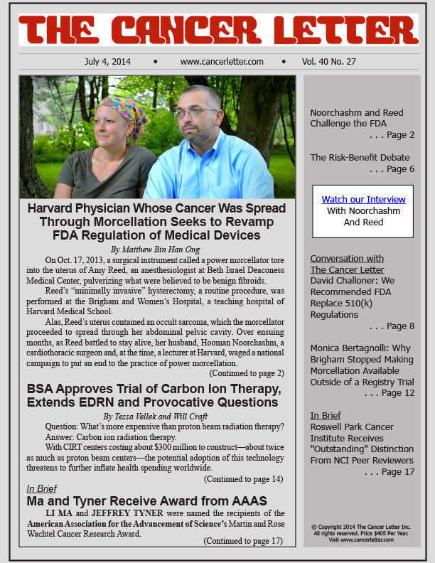 Issue 27 - The Cancer Letter