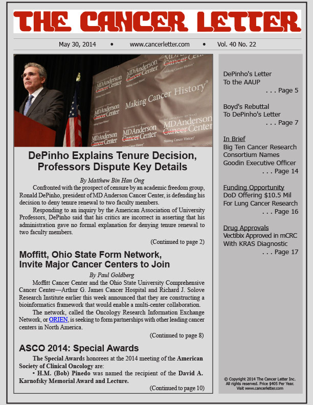 Issue 22 - The Cancer Letter