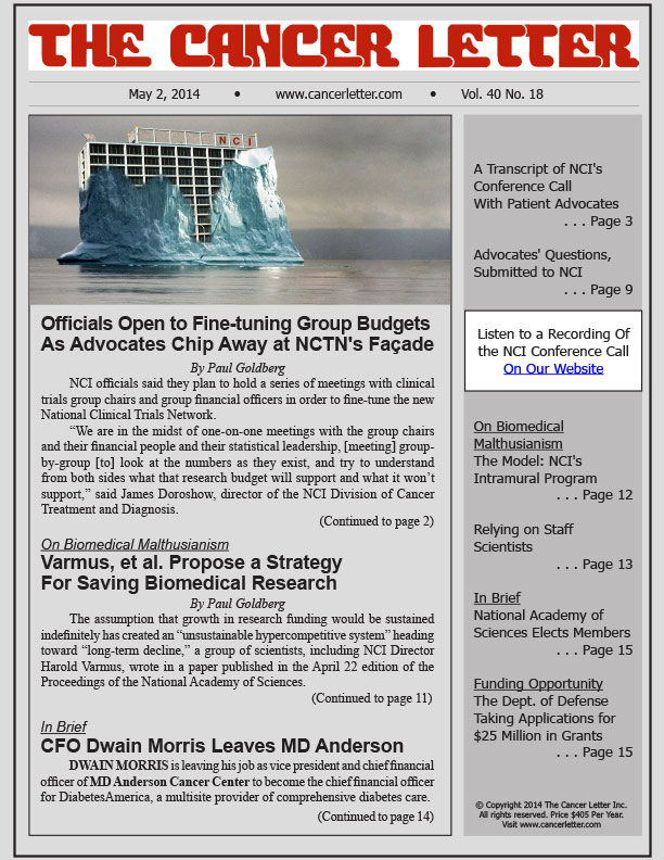 Issue 18 - The Cancer Letter