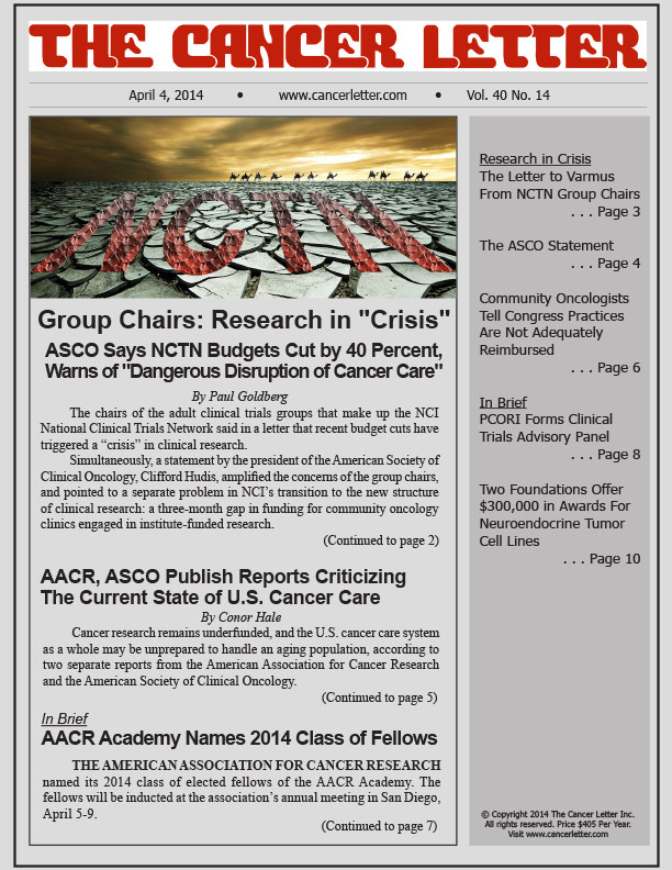 Issue 14 - The Cancer Letter