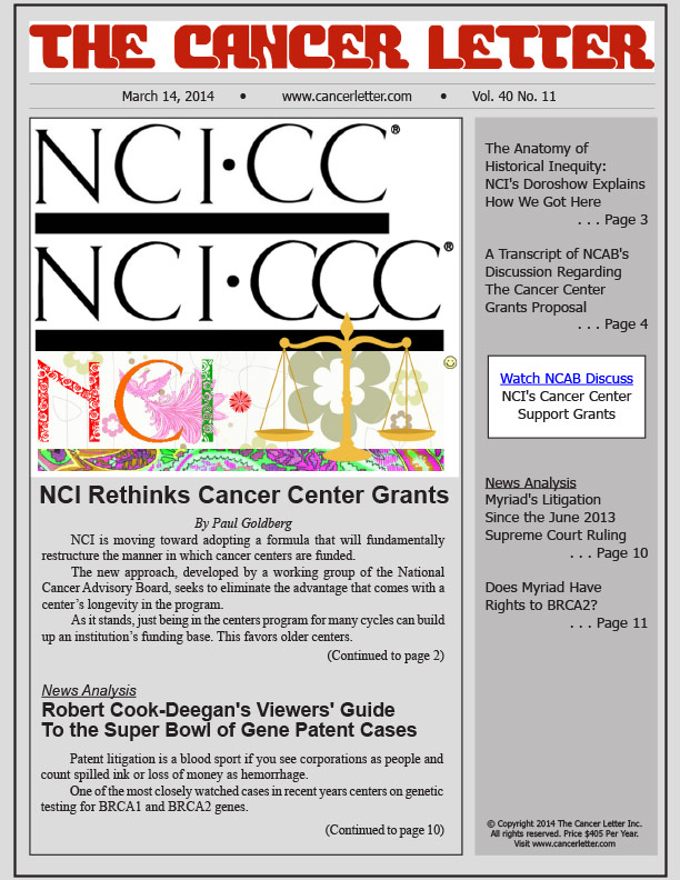 Issue 11 - The Cancer Letter