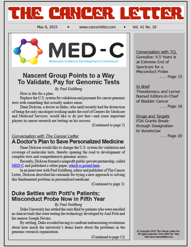 Issue 18 - The Cancer Letter