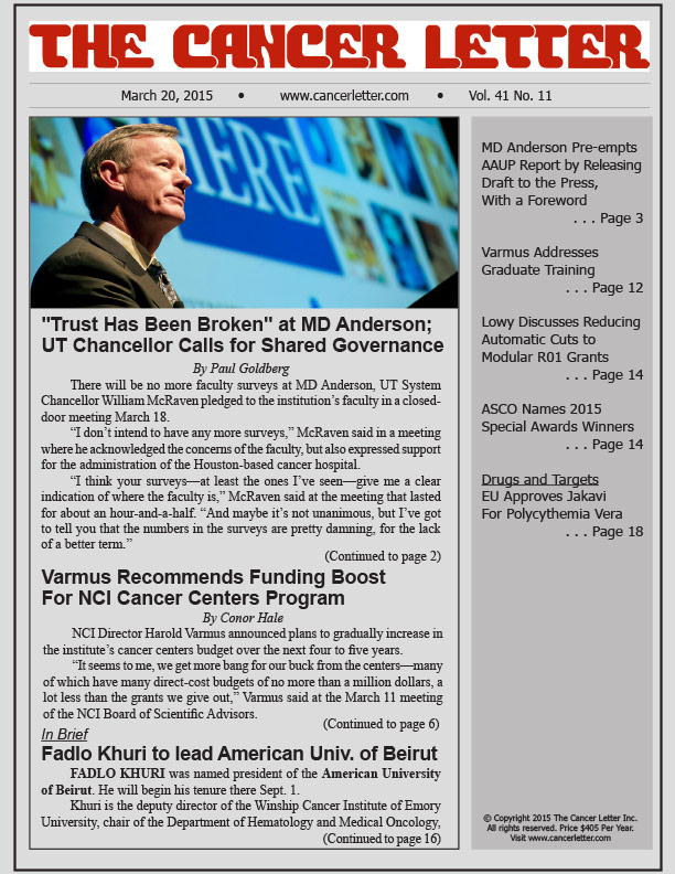 Issue 11 - The Cancer Letter