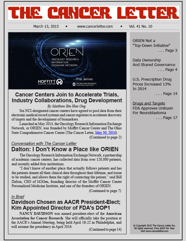 Issue 10 - The Cancer Letter